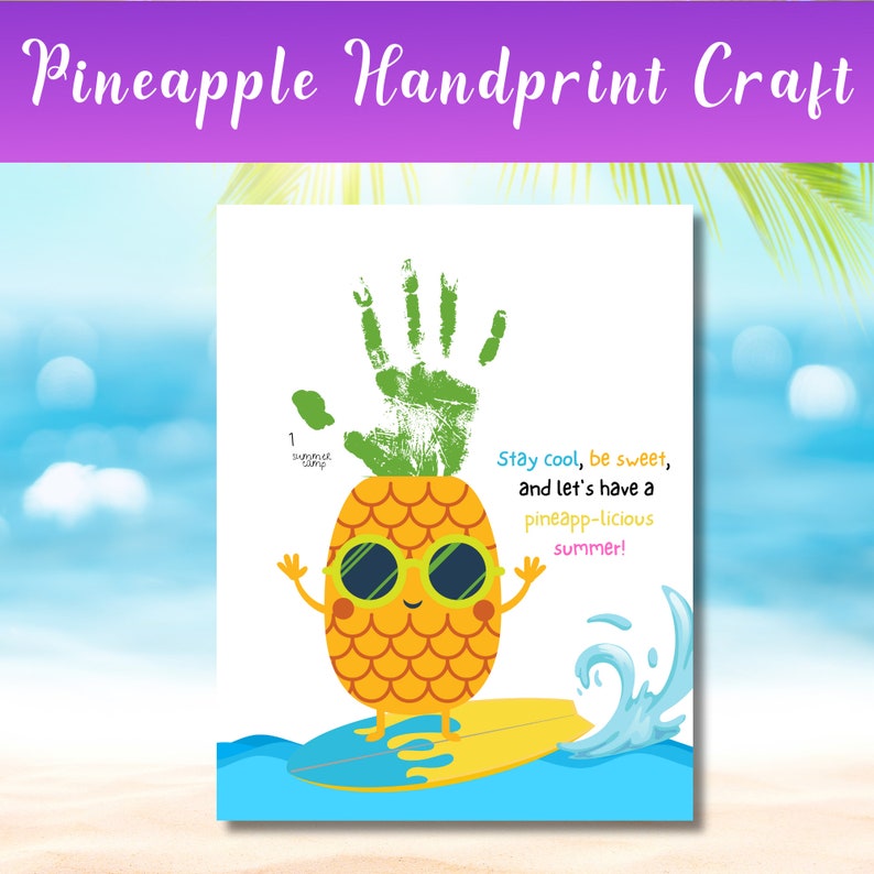 Summer Handprint Craft Bundle Summer Handprint Art for Toddler Summer ...