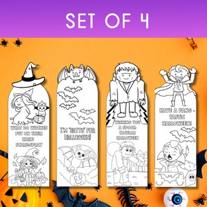 Printable Halloween Coloring Bookmarks to Color Halloween Activity ...