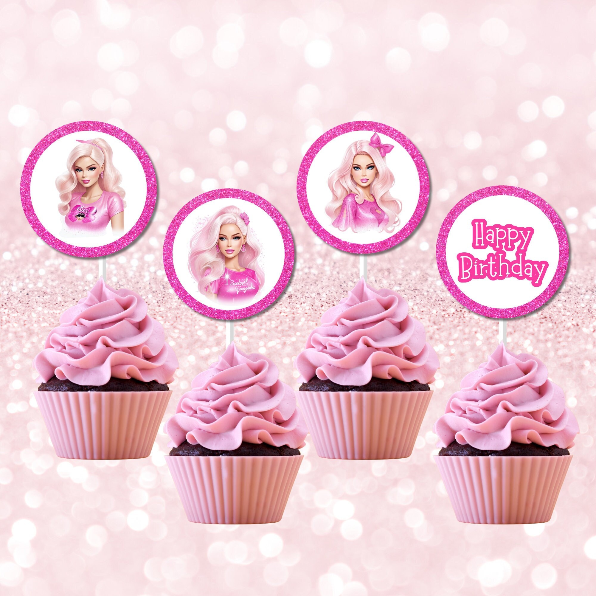 Barbie Cupcake Rings