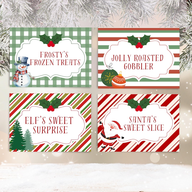 Food Name Tags for Buffet - Etsy