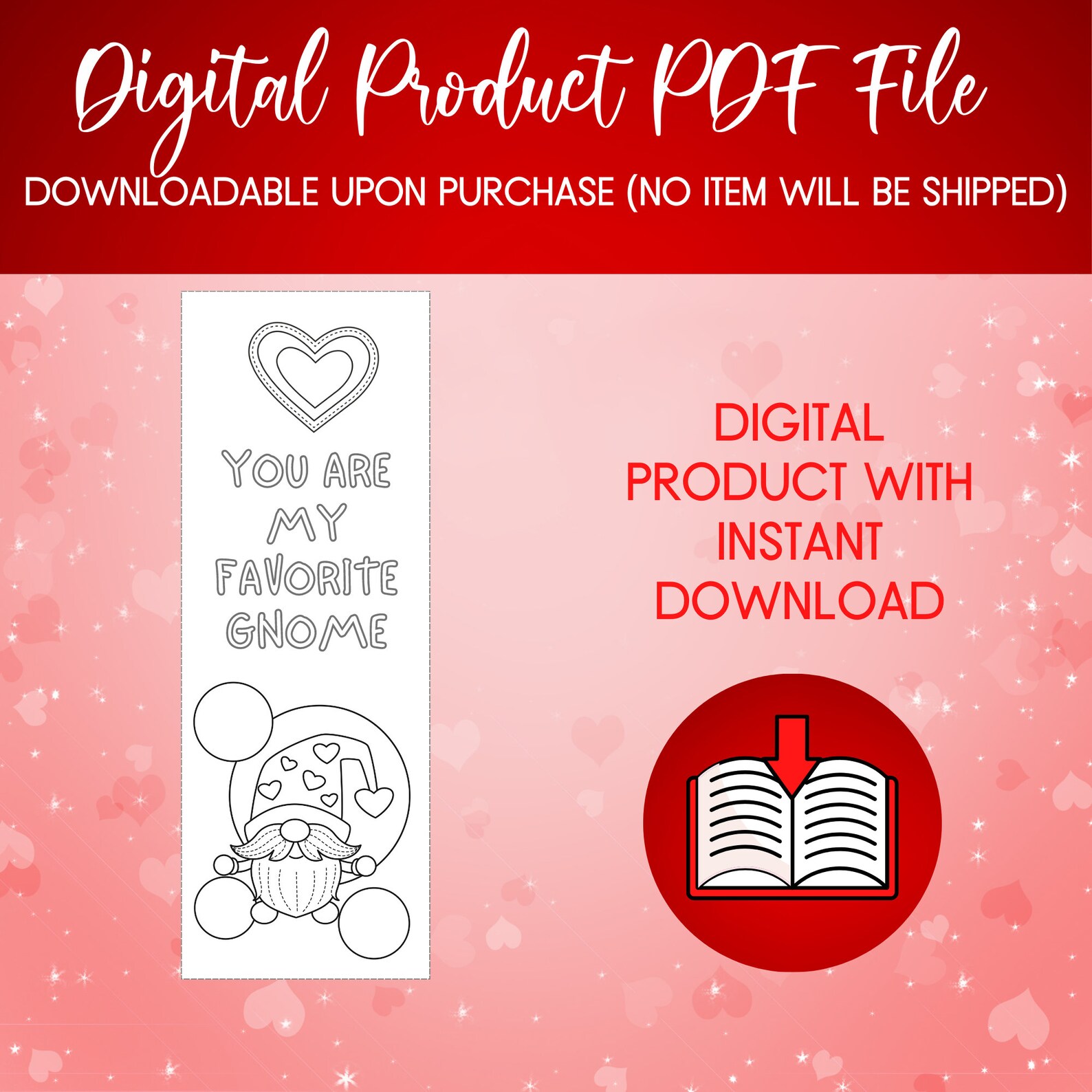 Gnome Bookmark Printable Coloring Bookmarks Bookmarks to Color ...