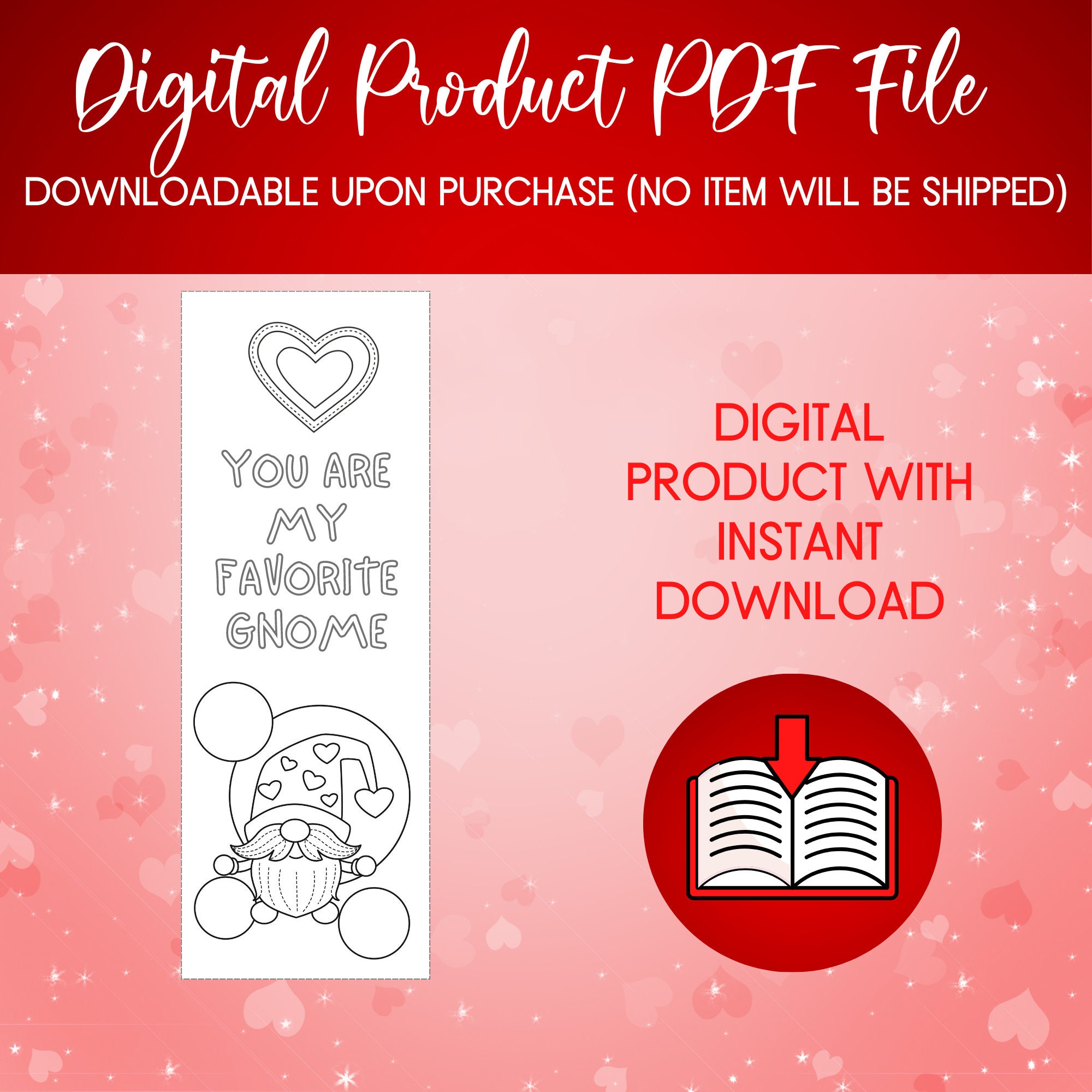 Gnome Bookmark Printable Coloring Bookmarks Bookmarks to Color ...