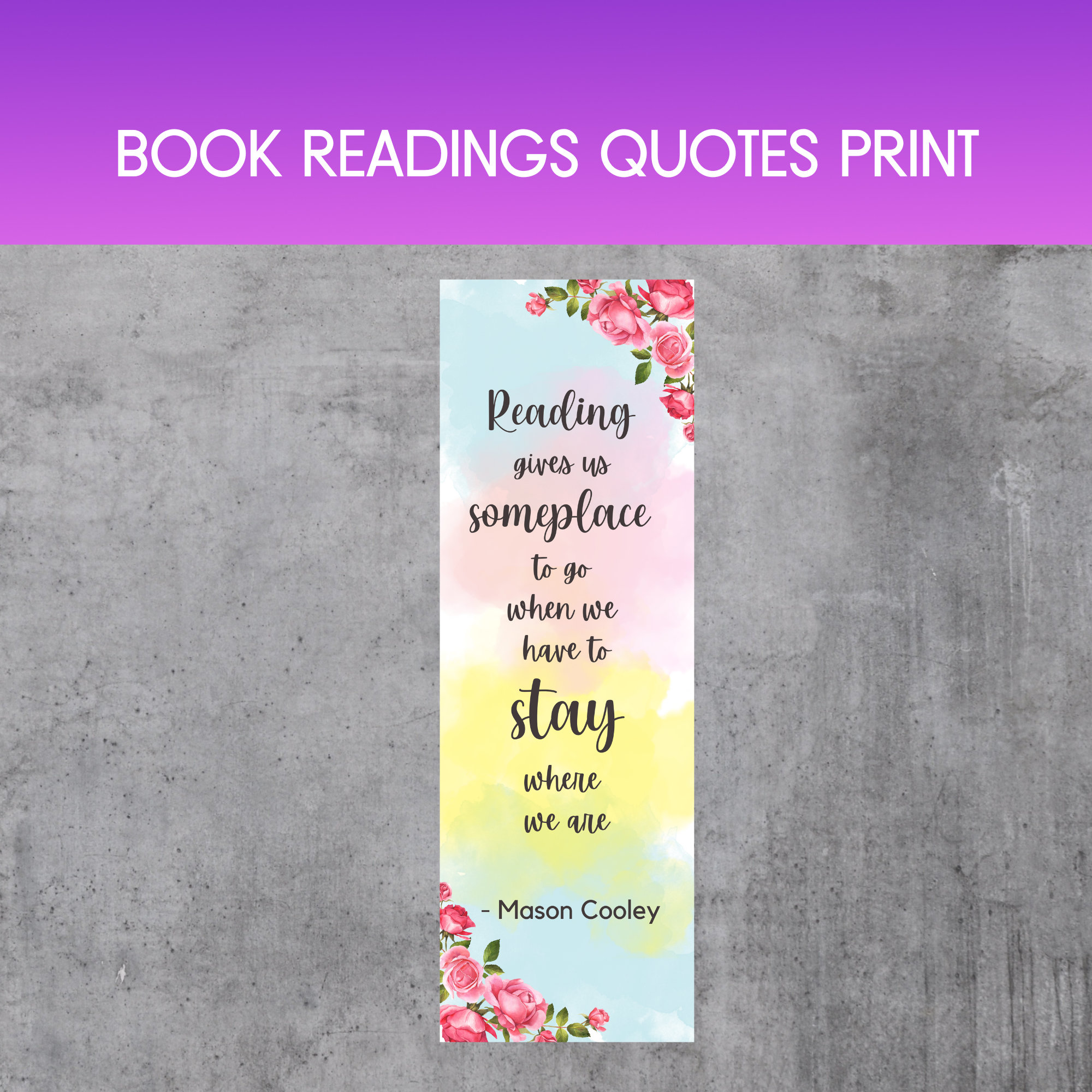 Reading Quotes for Bookmarks Unique Book Accessories Book Lover Bookish ...