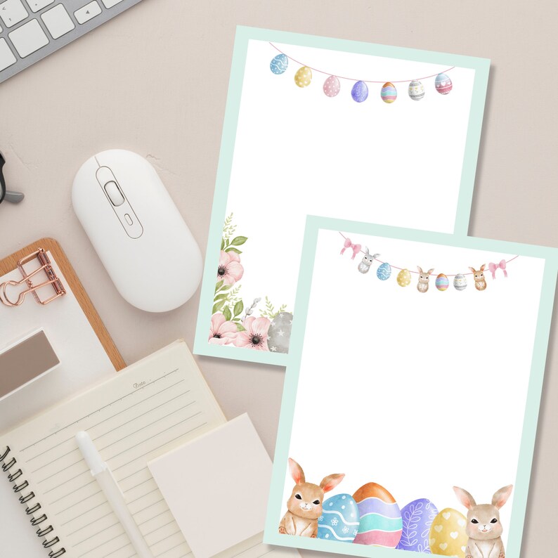 Easter Printable Stationery Easter Bunny Writing Paper Easter Paper ...