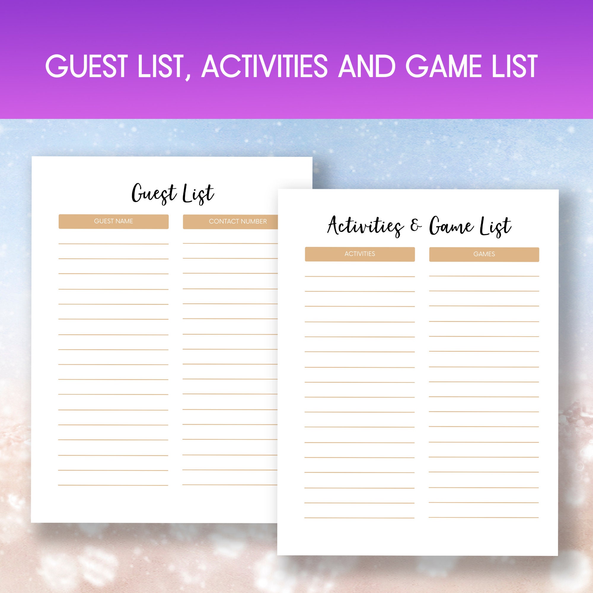 Printable Graduation Planner Party Organizer Event Planning List for ...