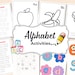 Alphabet Letter Craft 26 Letters Set Tracing Coloring Letters Beginning ...