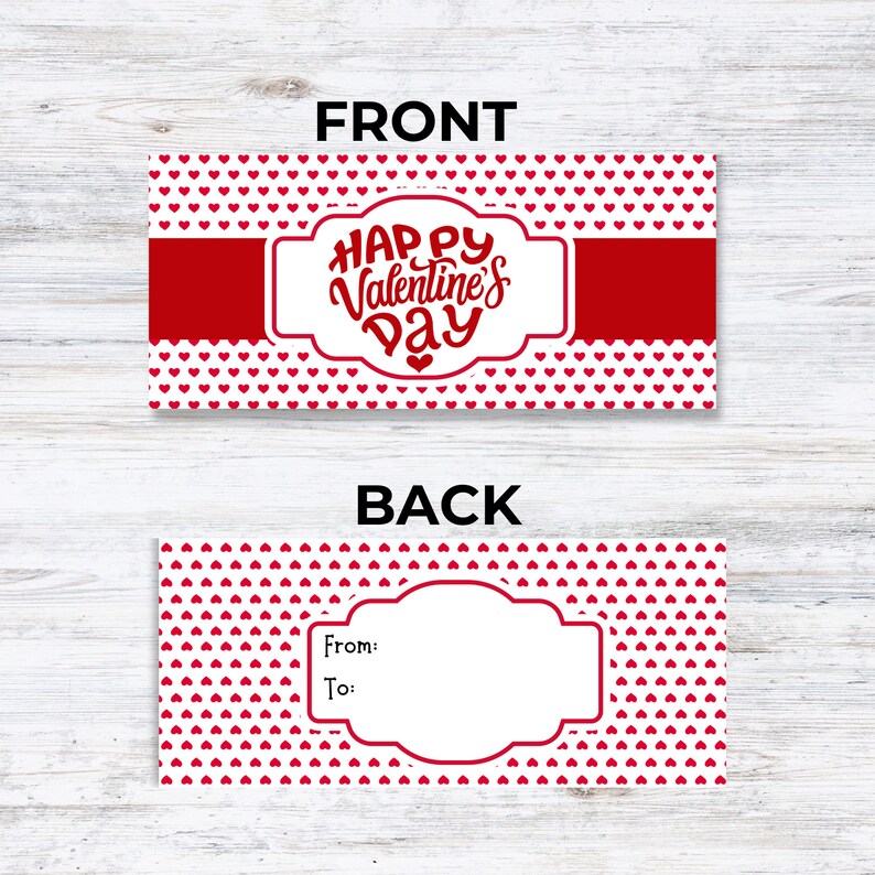 Valentine Treat Bag Topper Printable Valentines Gift Tag Labels ...