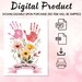 Mothers Day Handprint Craft Flower Bouquet Handprint Gift From Kids ...
