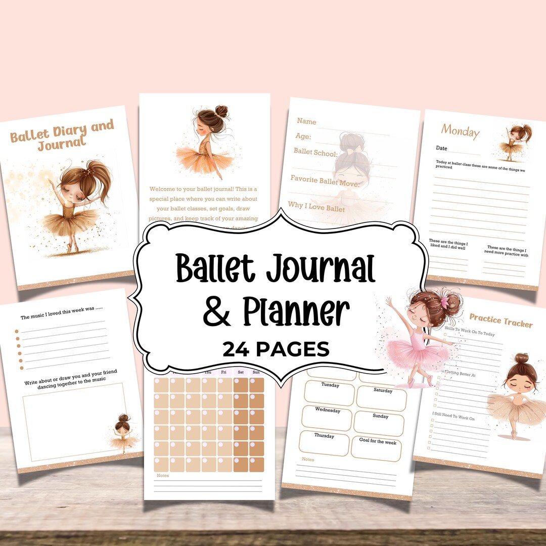 Dance Gift for Girls Ballet Journal Dance Journal Ballet Notebook ...
