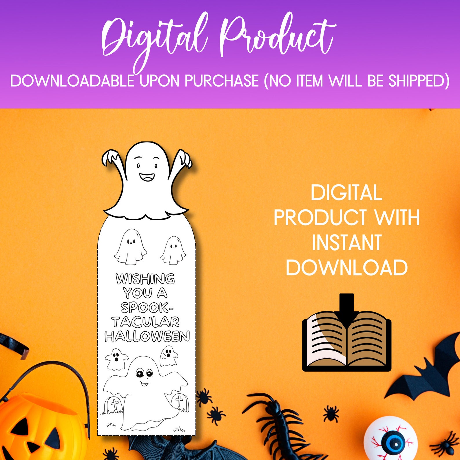 Printable Halloween Coloring Bookmarks to Color Halloween Activity ...