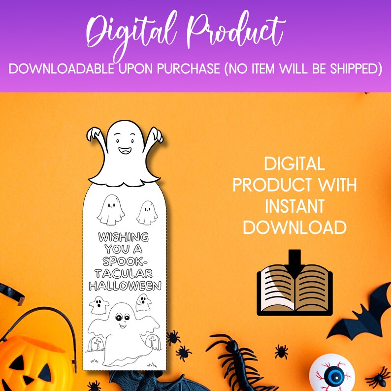 Printable Halloween Coloring Bookmarks to Color Halloween Activity ...
