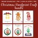 Christmas Handprint Footprint Craft BUNDLE of 6 Prek Preschool ...
