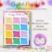 Birthday Bulletin Board Printable Rainbow Colors Class Birthday Display ...