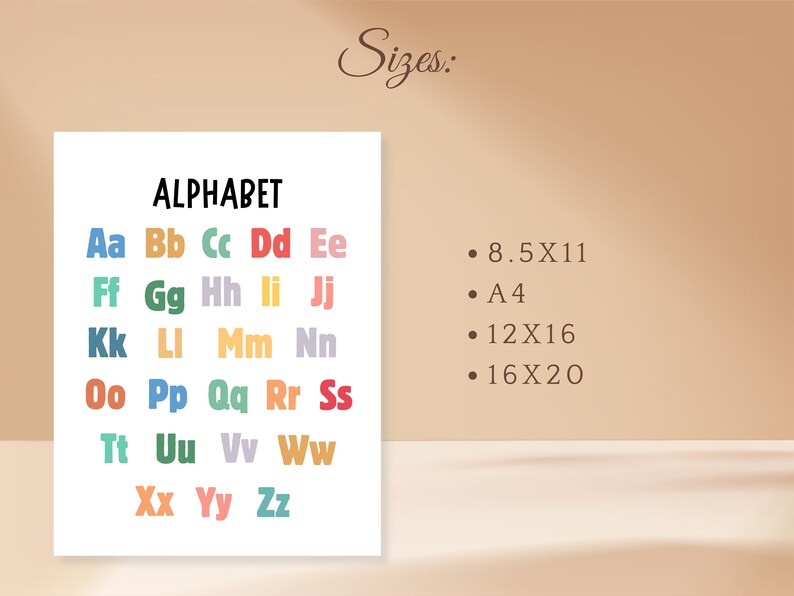 Educational Learning Chart Set 6 for Kids Playroom Homeschool Pre ...