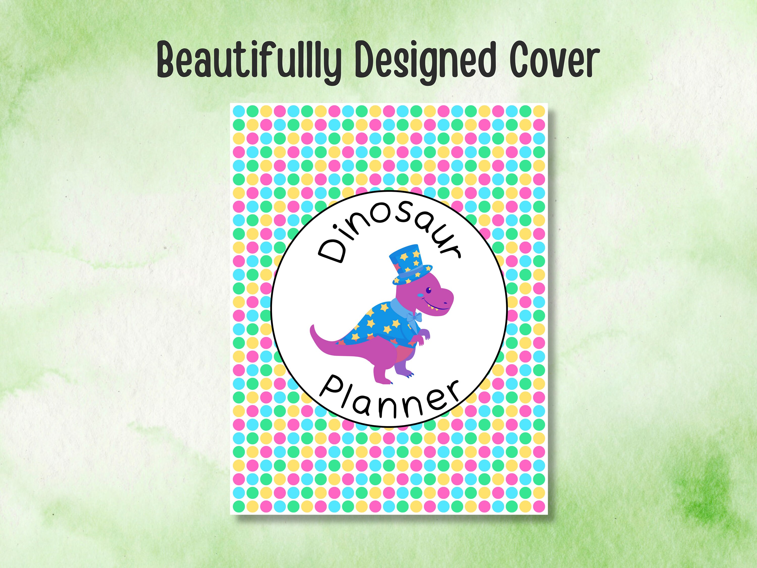 Kids Dinosaur Printable Planner Weekly Monthly Planner Dinosaur ...