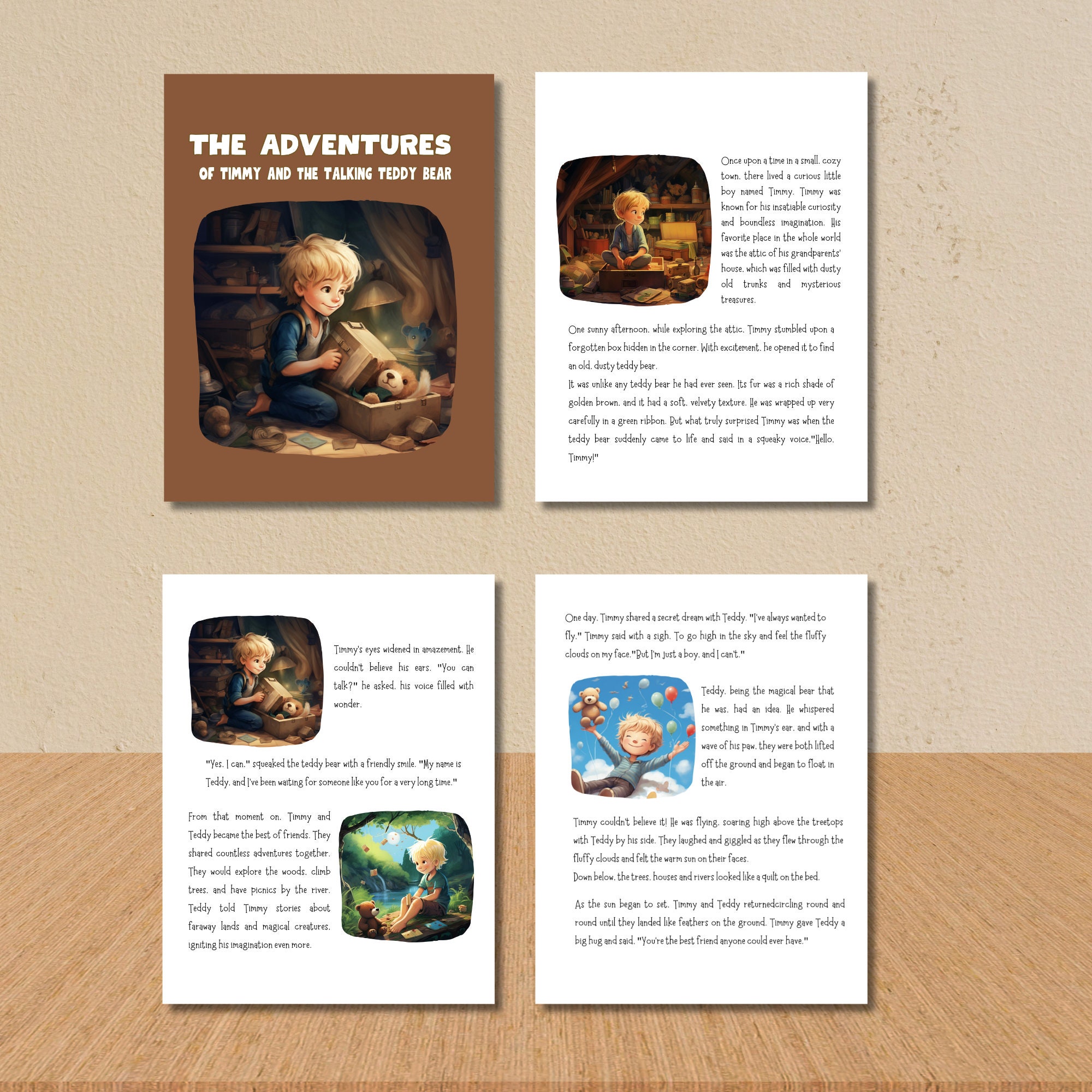 Printable Editable Story Book With Prompts for Kids Short Story "the ...