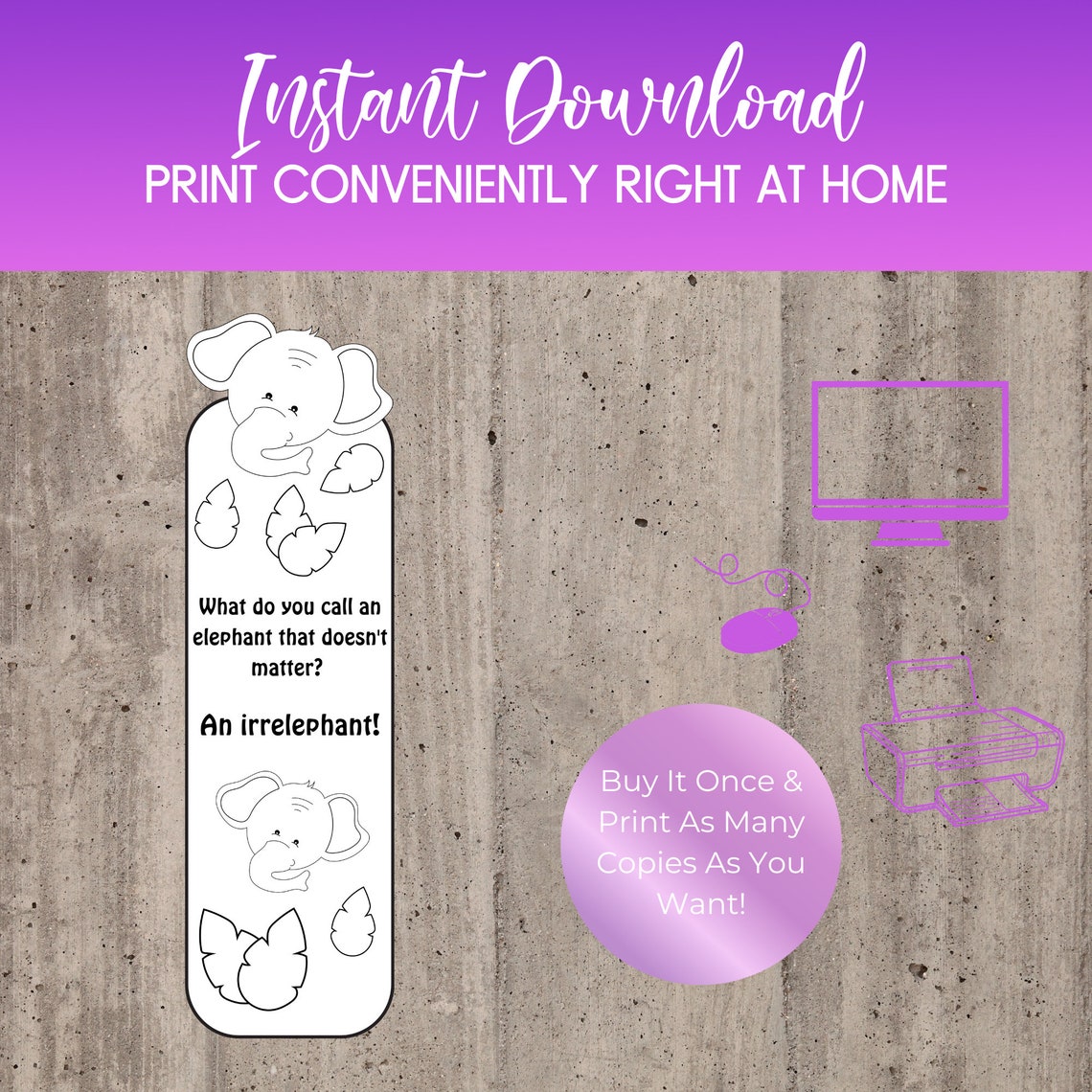 Animal Puns Coloring Bookmarks Printable Coloring Bookmarks for Kids ...