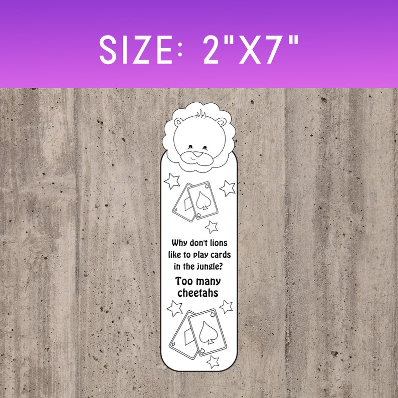 Animal Puns Coloring Bookmarks Printable Coloring Bookmarks for Kids ...