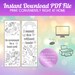Unicorn Coloring Bookmarks Printable Unicorn Coloring - Etsy