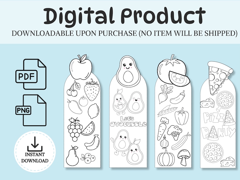 Coloring Bookmarks for Kids 22 Bookmarks Bundle Printable Classroom ...