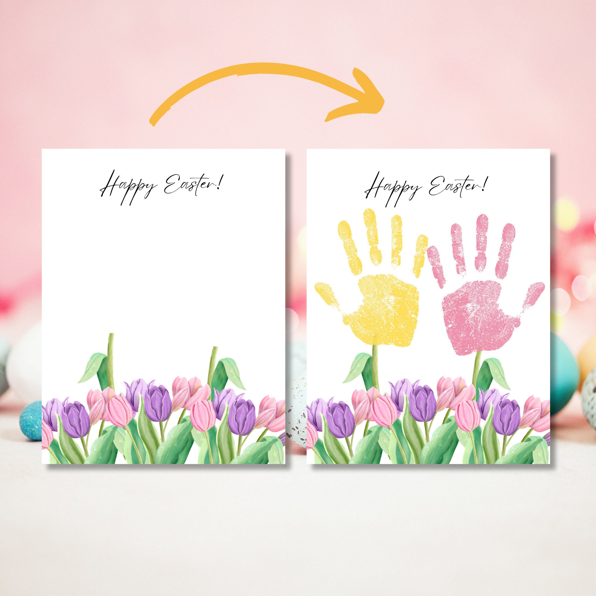 Easter Handprint Craft Bundle Printable Fun Easter DIY Craft for Kids ...