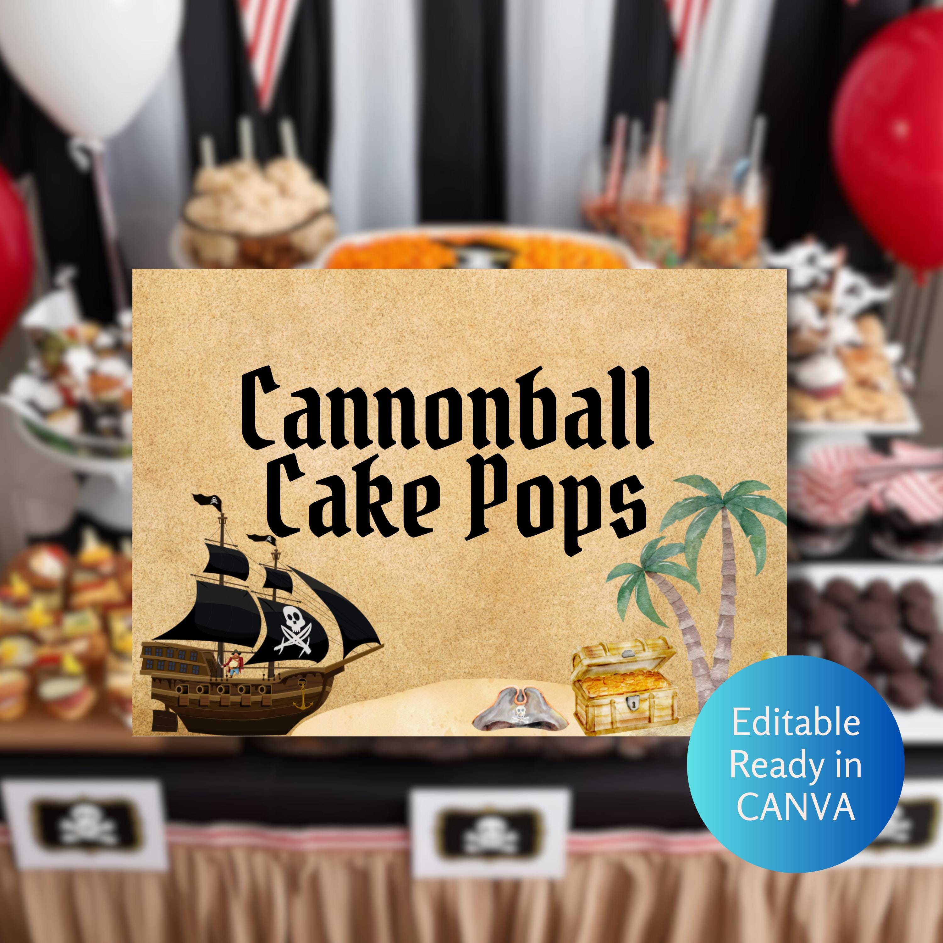 Editable Pirate Party Food Label Birthday Food Tent Make Your Own Fun ...