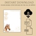 Horse Stationary Printable Horse Stationery Animal Stationery Pony ...