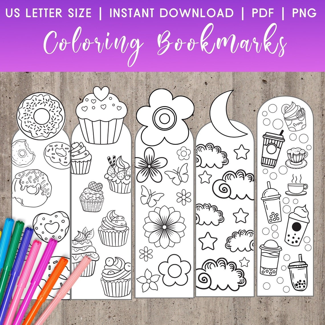 Coloring Bookmarks for Kids Coloring Pages Printable Classroom ...
