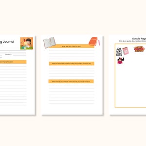 Reading Tracker Reading Log for Kids Reading Journal Grade 3 4 5 Record ...