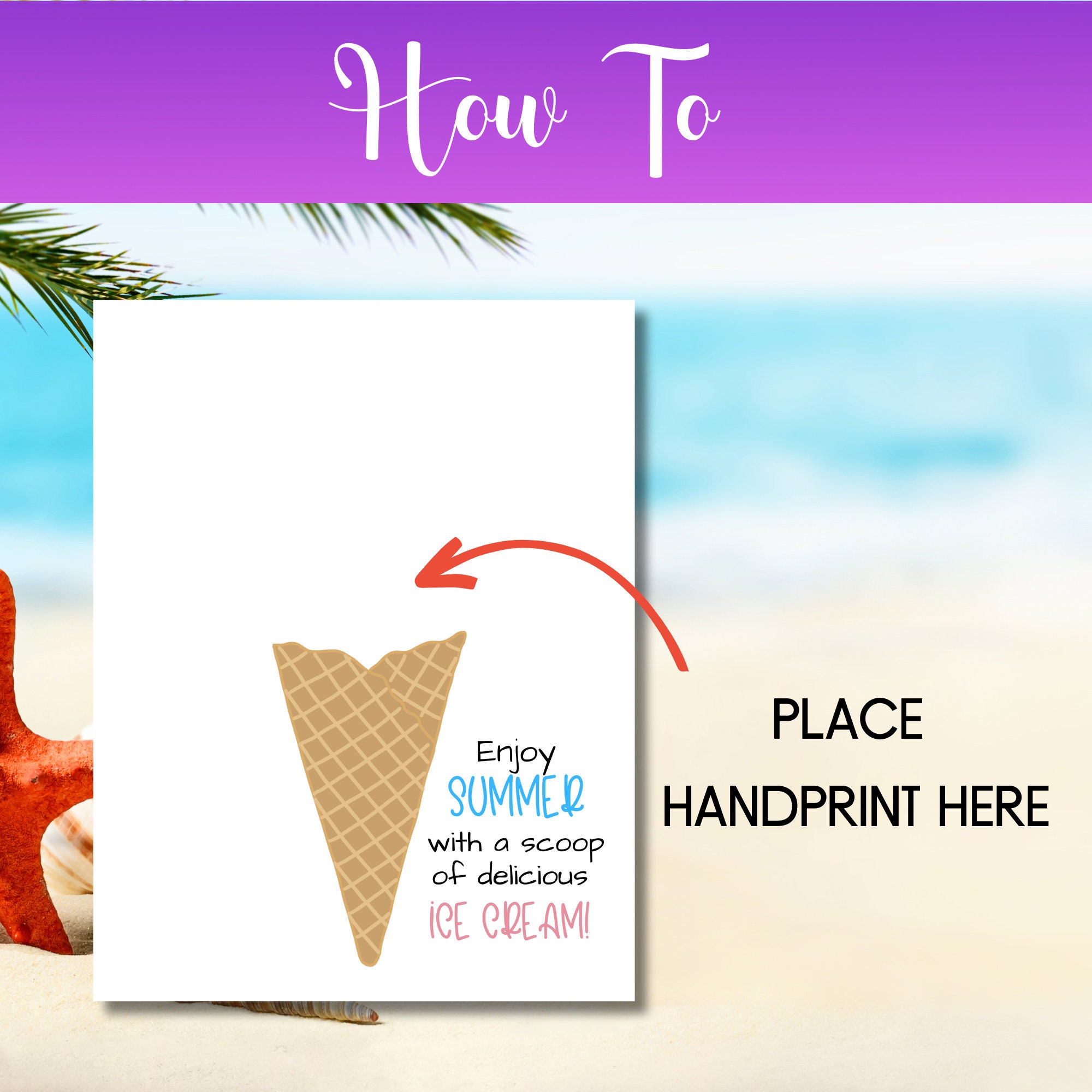 Summer Handprint Craft Summer Handprint Art Summer Handprint for ...