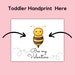 Valentines Day Bee Handprint Craft Printable Valentines Handprint Art ...