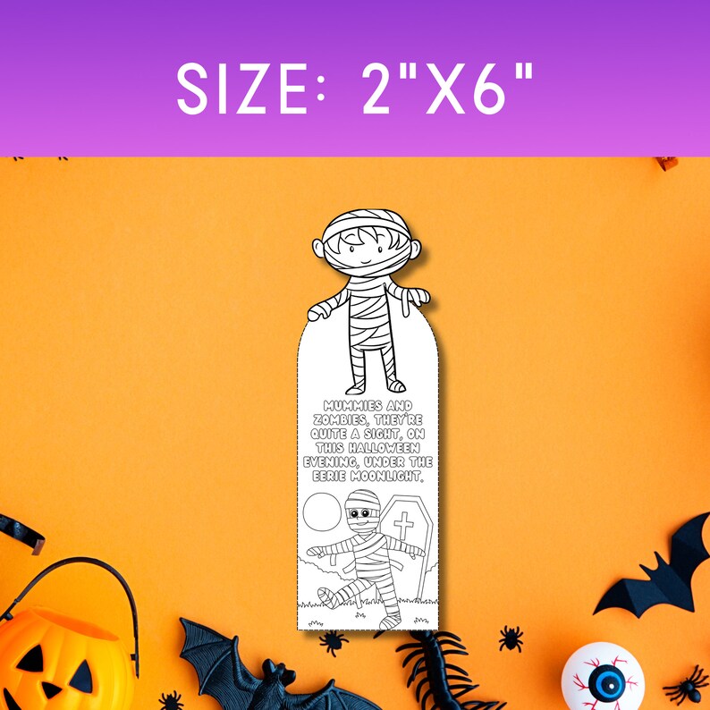 Printable Halloween Coloring Bookmarks to Color Halloween Activity ...