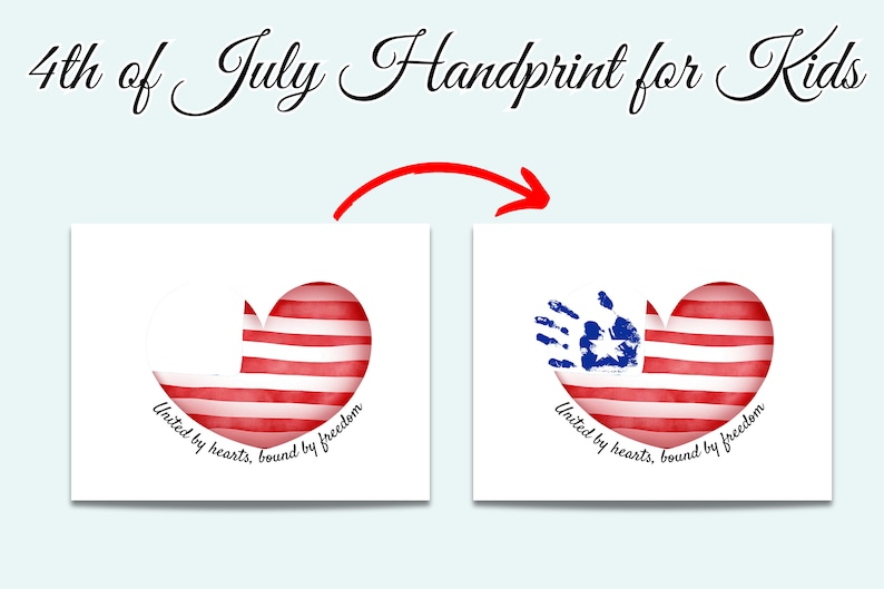 4th of July Handprint Art 4th of July Activity Handprint Art Handprint ...