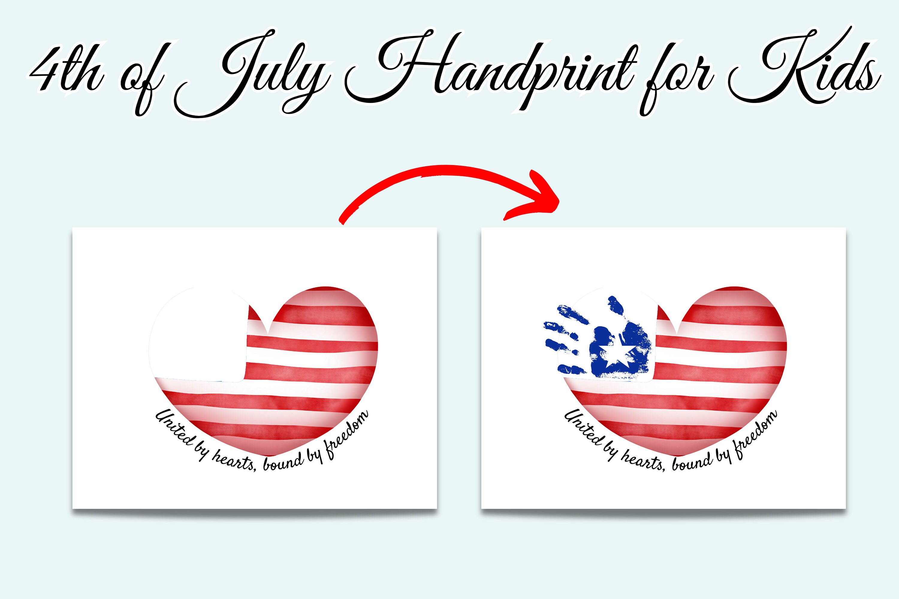 4th of July Handprint Art 4th of July Activity Handprint Art Handprint ...