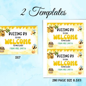 Editable Teacher Welcome Back to School for Students Postcard for Any ...