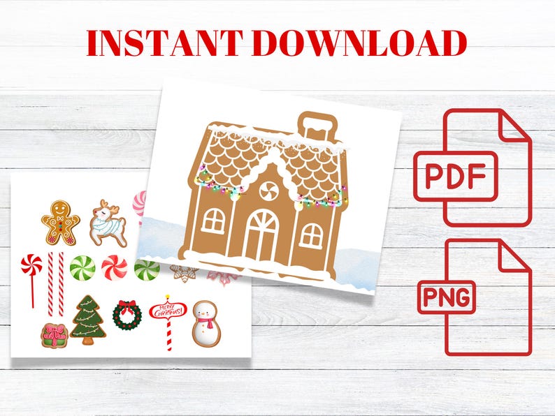Create a Christmas Gingerbread House Cut and Paste Activity Design the ...