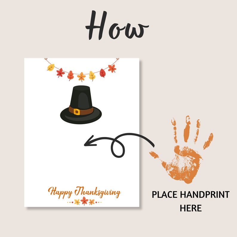Thanksgiving Handprint Craft Toddler Pre-k Daycare Pilgrim Thanksgiving ...