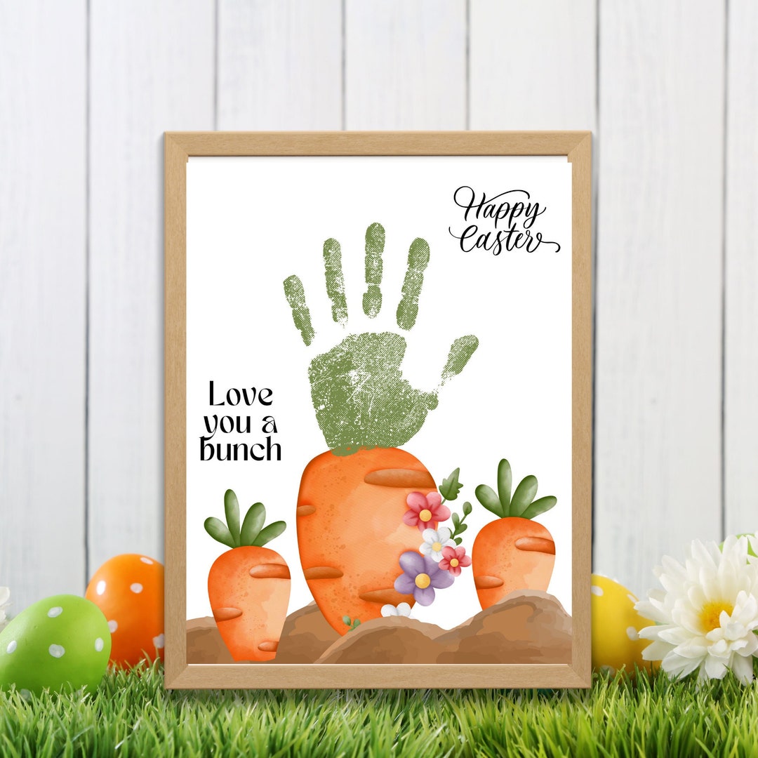Easter Handprint Craft Art Printable Easter DIY Craft for Kids Easter ...