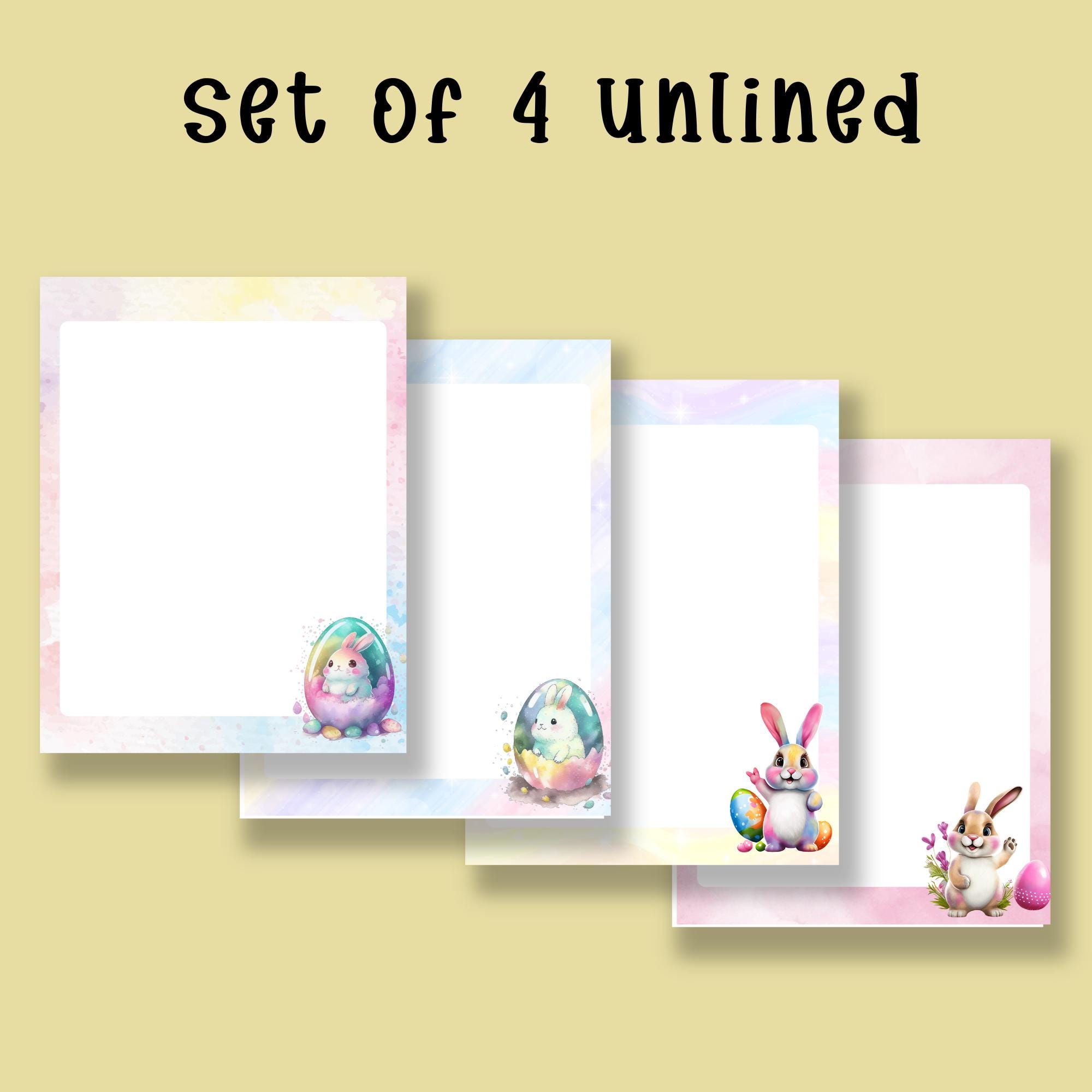 Easter Bunny Stationery Printable Stationery Easter Writing Paper ...