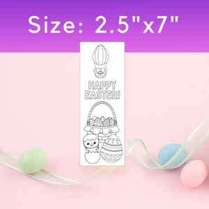 Coloring Easter Bookmarks for Kids Easter Coloring Easter Eggs Coloring ...