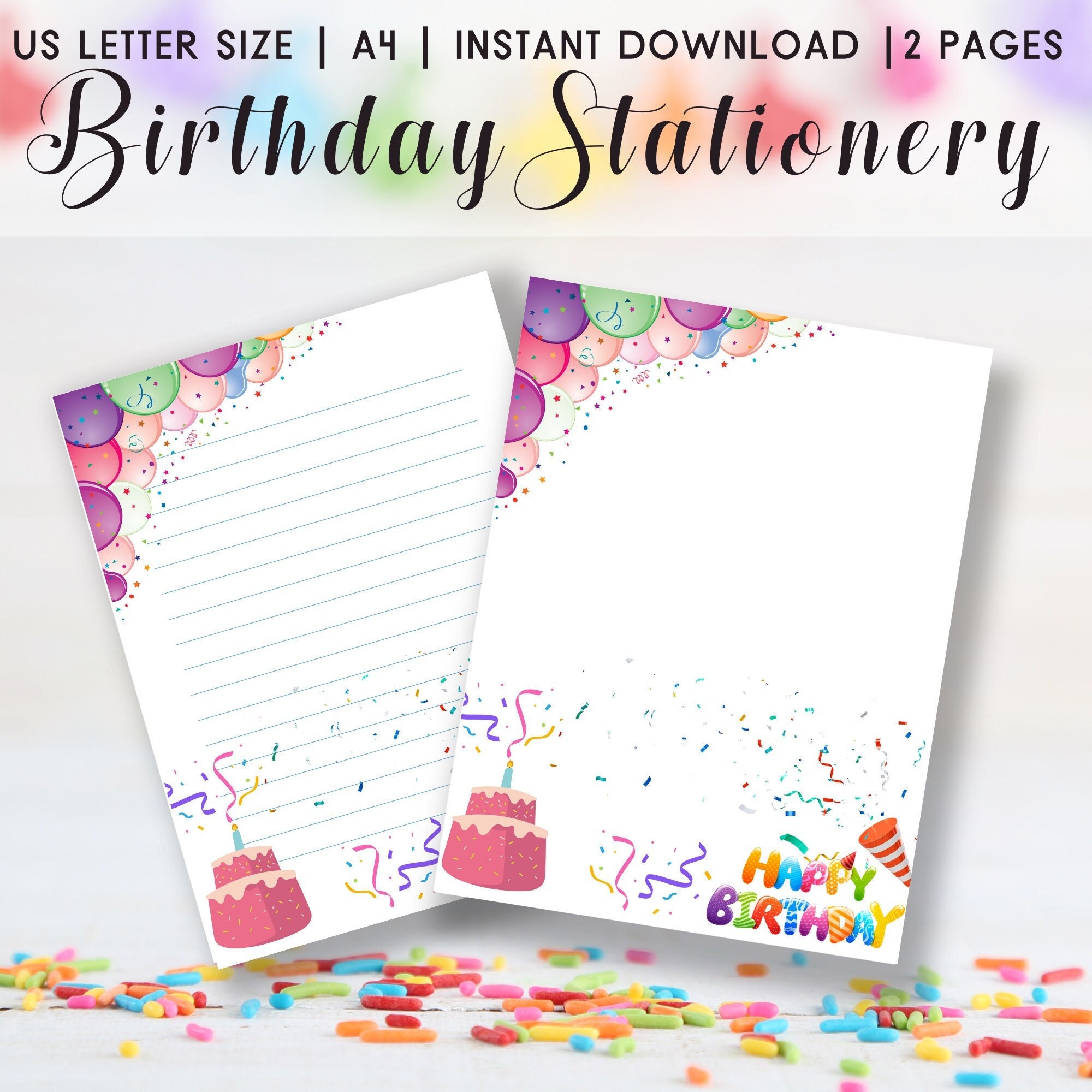 Printable Stationery Happy Birthday Happy Birthday Card, Herd It's