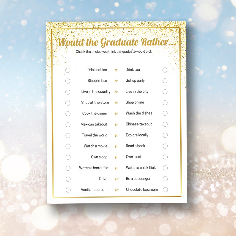 Graduation Party Games Printable Graduation Games Ideas Wishes and ...