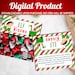 ELF Kisses Treat Bag Christmas Toppers Printable Christmas Gift Tags ...