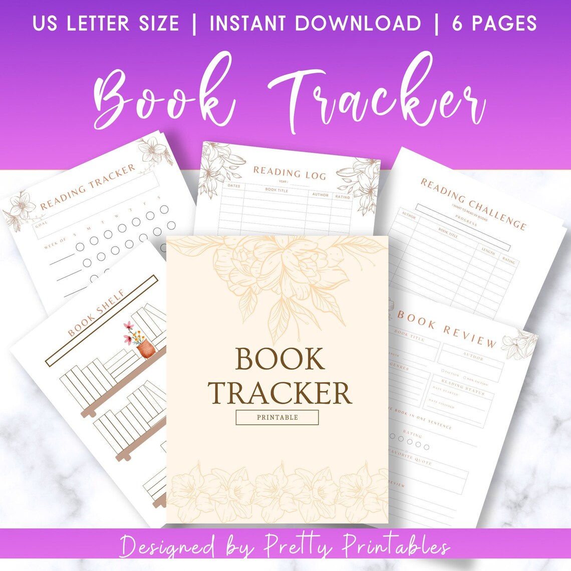 Book Tracker Reading Tracker Bookshelf Reading Log Planner - Etsy