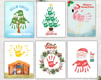 Christmas Handprint Craft Printable Christmas Snowman Handprint Art DIY ...
