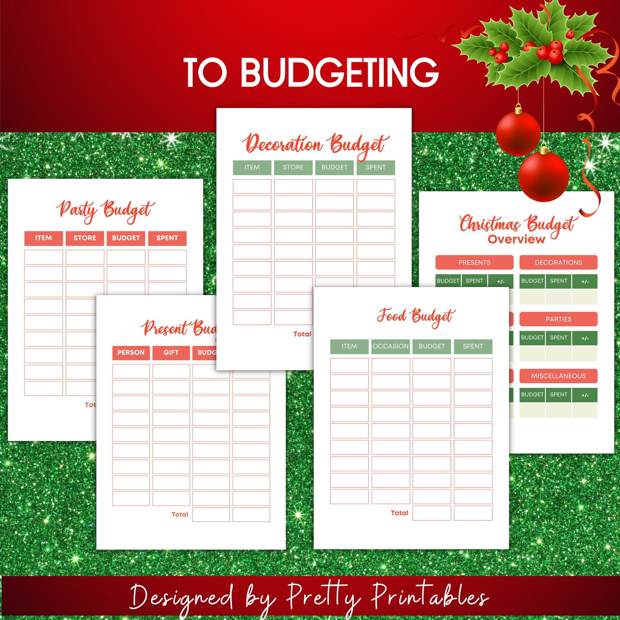 New Christmas Planner Printable Holiday Planner Advent - Etsy