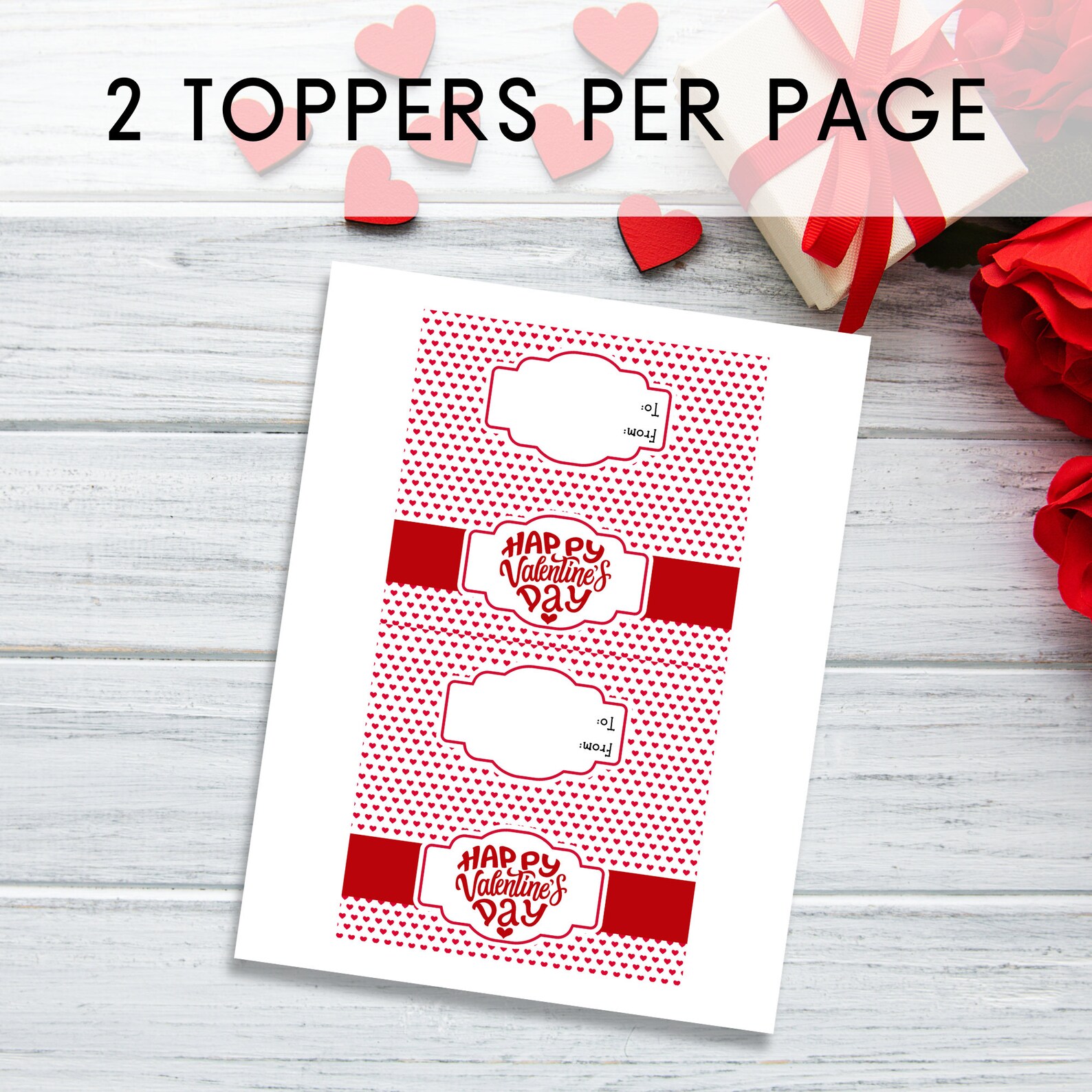 Valentine Treat Bag Topper Printable Valentines Gift Tag Labels ...