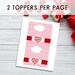 Valentine Treat Bag Topper Printable Valentines Gift Tag Labels ...