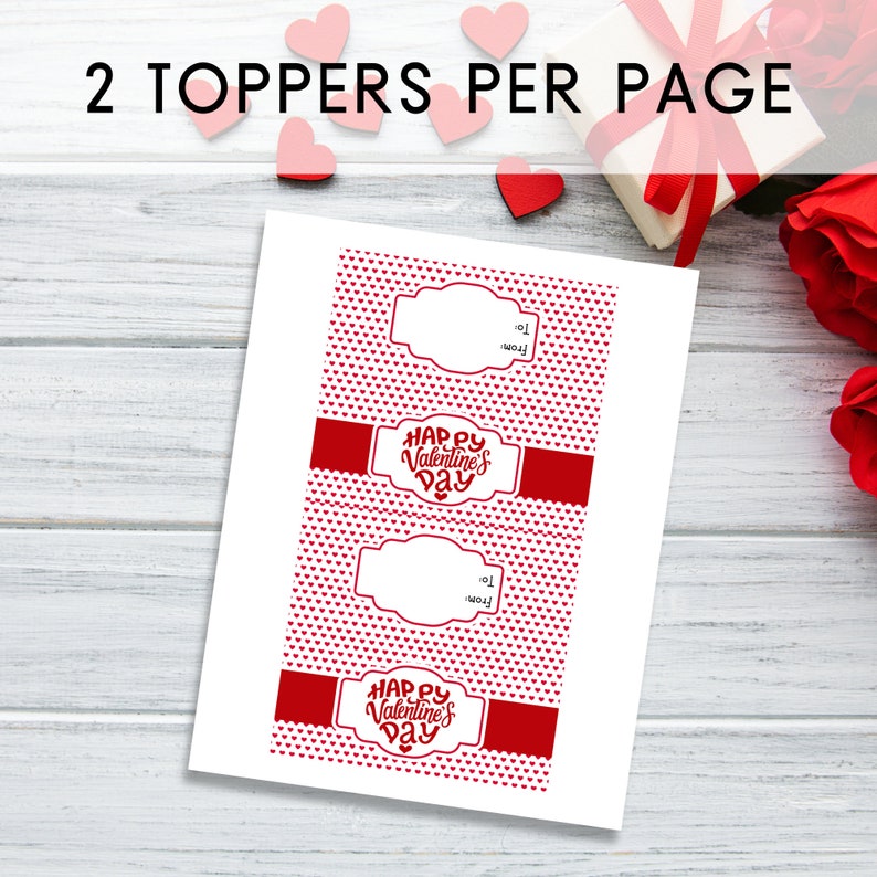 Valentine Treat Bag Topper Printable Valentines Gift Tag Labels ...