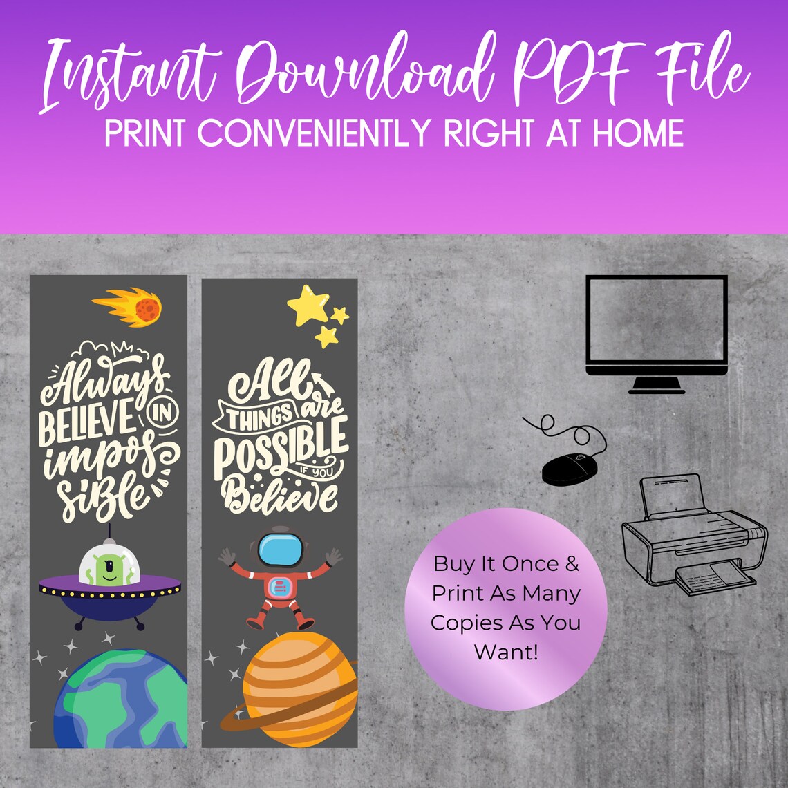 Motivational Inspirational Bookmarks Set for Reader Book Lover Teachers ...